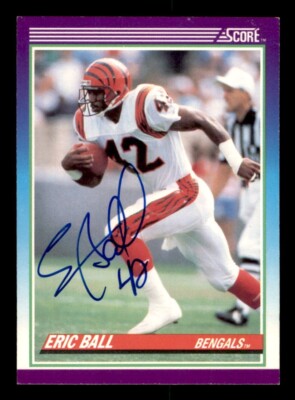 1990 Score Football #124 Eric Ball Signed Autograph (no COA) | eBay
