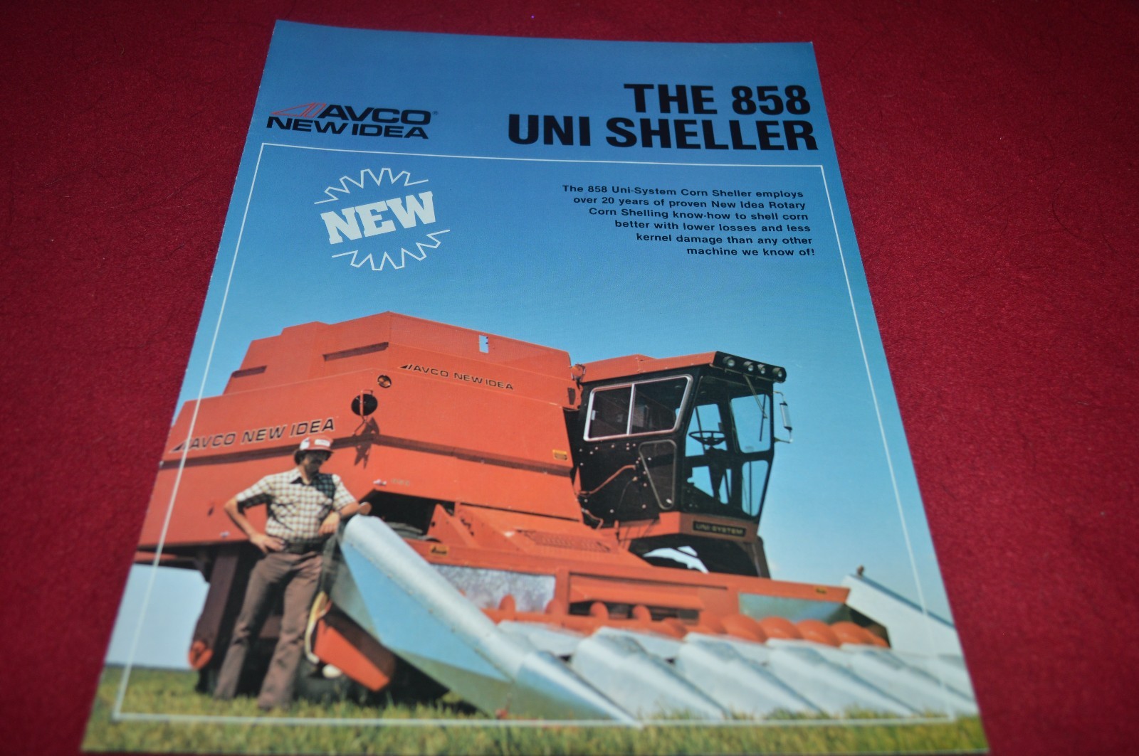 New Idea 858 Uni Sheller Combine Uni System Dealer's Brochure YABE10 | eBay