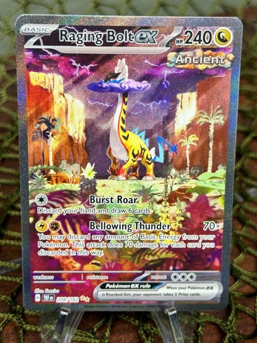 MINT! Pokemon TCG~ RAGING BOLT EX ~ Temporal Forces ~ 208/162 ~ SPECIAL ...