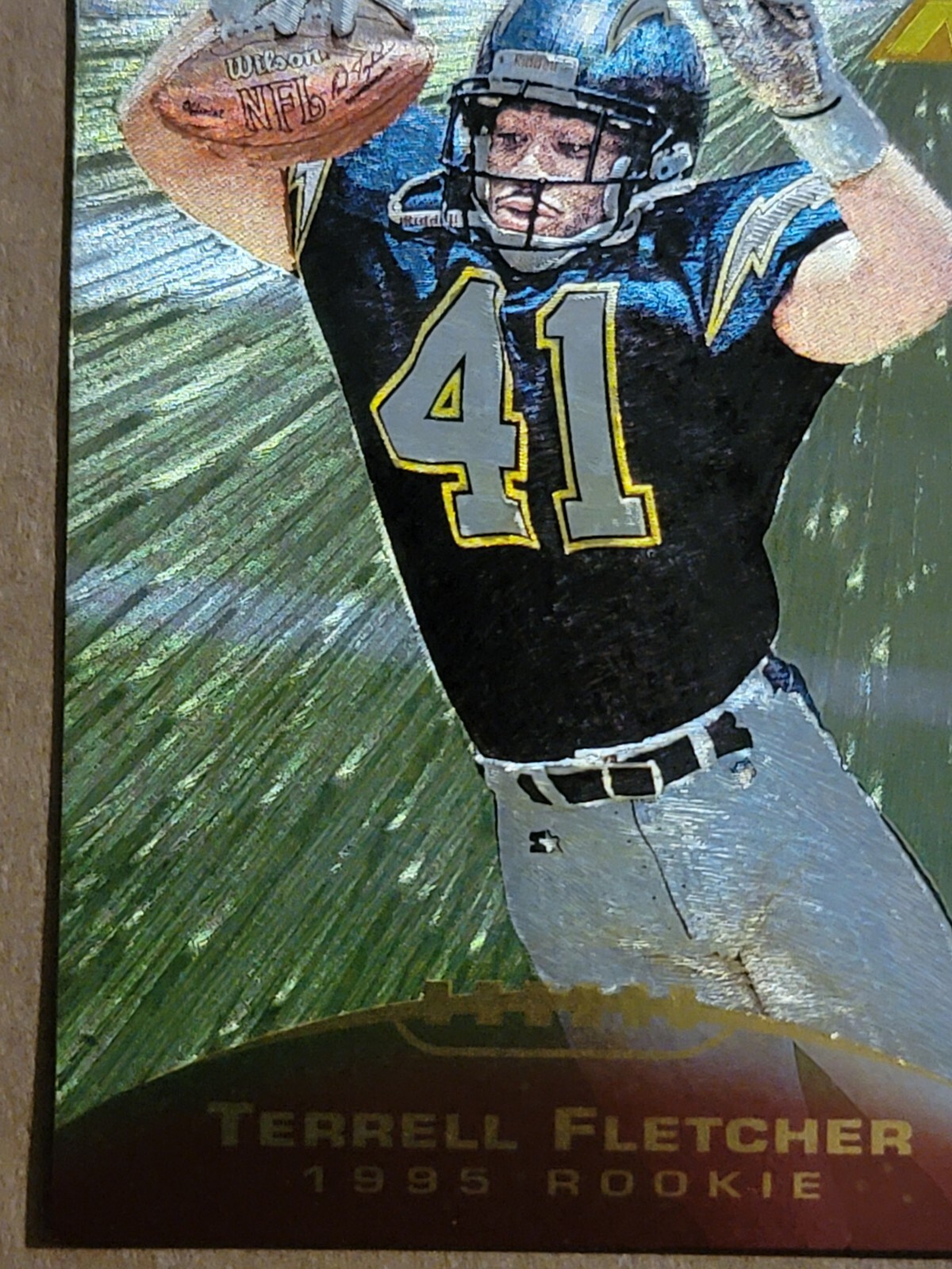 Terrell Fletcher 1995 Pinnacle Rookie Trophy Collection Football Card ...