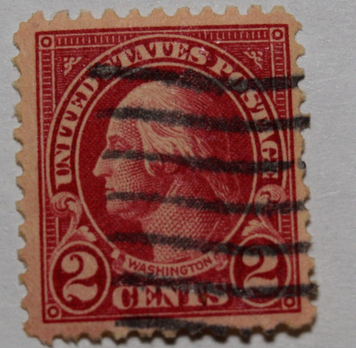 🔥Rare 1923 George Washington, 2 Cent Stamp, C- #595, Carmine ...