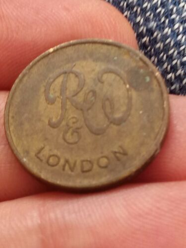 R&W LONDON Token Coin Amusement Machines Brass Ruffler&Walker 21 mm ...