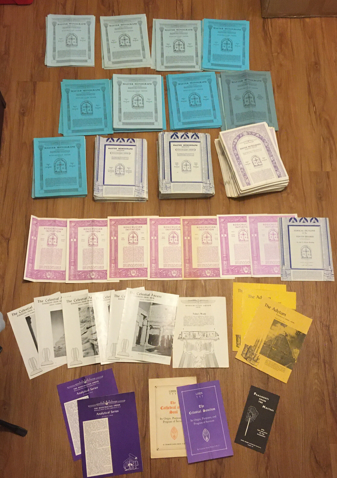 Orig. AMORC 1-11 Degree + 8 Neophyte Sections,Celestial Ascent,Letters ...