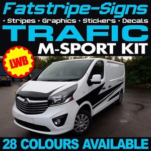 RENAULT TRAFIC MK3 LWB GRAPHICS STICKERS DECALS STRIPES M SPORT DAY VAN ...