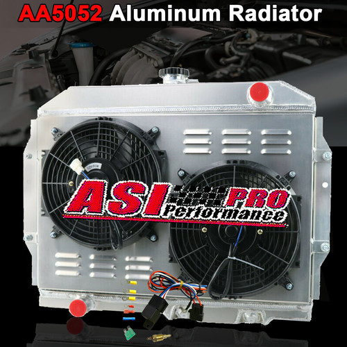4Row Radiator+Shroud Fan For 1968~1974 1969 AMC Javelin 1960-1962 AMX ...