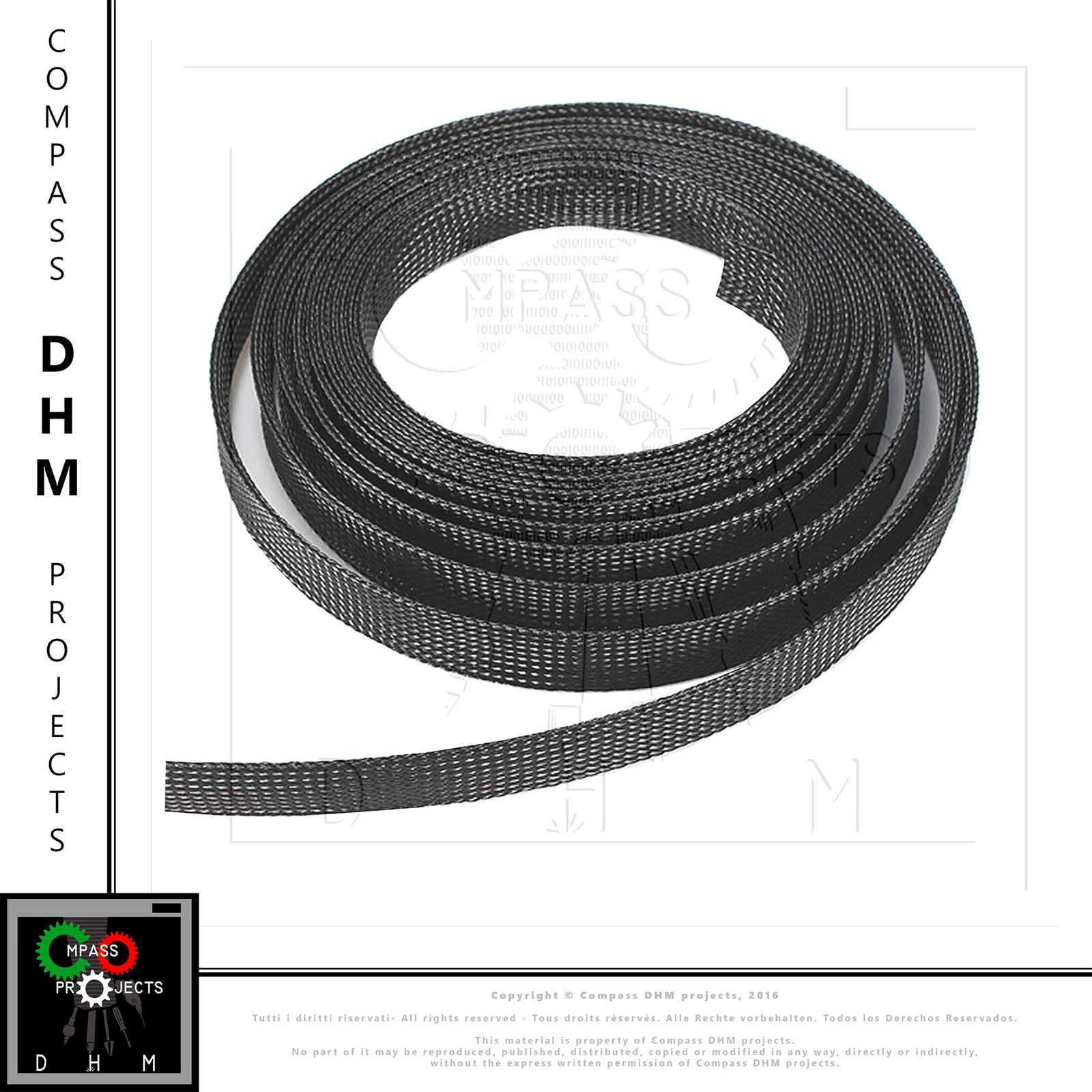 Sleeve Cable Trunking Black Nylon Ø 12 MM 1 M Pet Stranded Sheath per ...