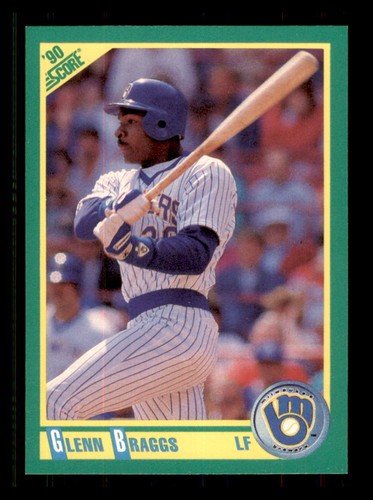 1990 Baseball 1990 Score Glenn Braggs Milwaukee Brewers #105 1 | eBay