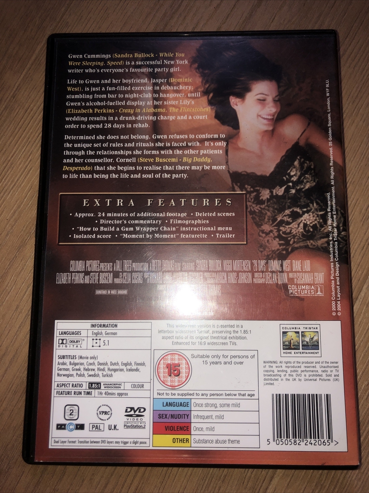 28 Days DVD Sandra Bullock Movie 5050582242065 | eBay UK