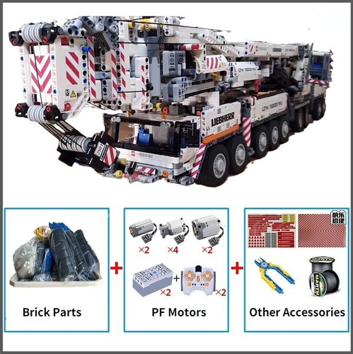 Liebherr LTM 11200 Crane Model with Power Functions RC Building Blocks ...