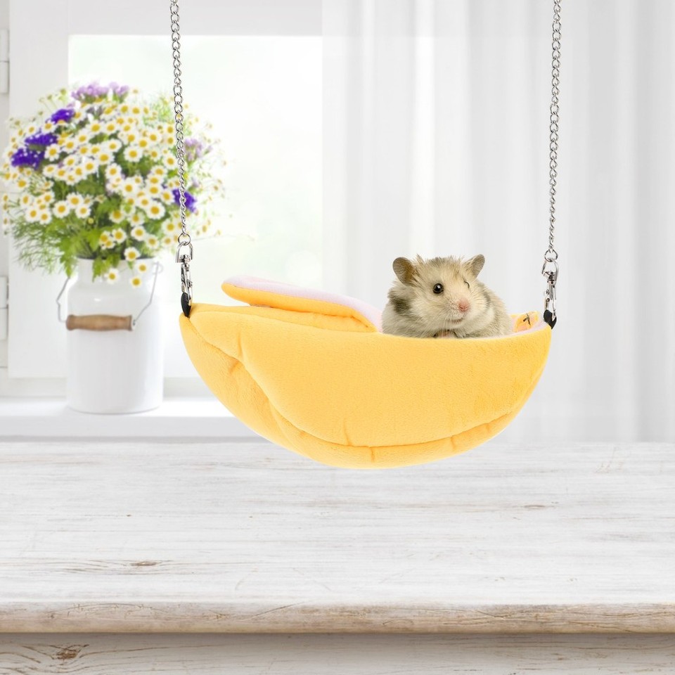 1PC Pet Bird Hamster Ferret Rat Squirrel Hammock Hanging Cage Nest Bed ...
