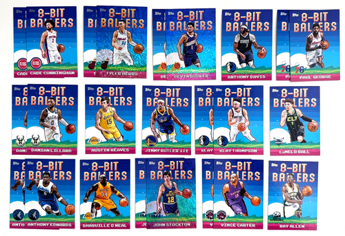 2025-26 Topps Basketball 8-Bit Ballers Lot x24 Holo Foil Cade Edwards ...