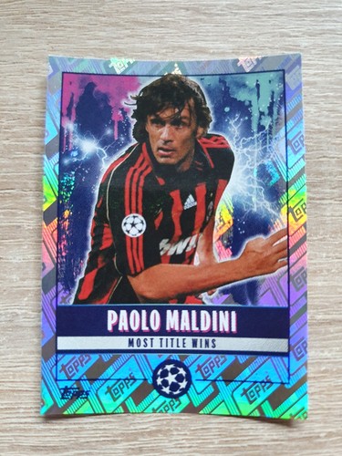 Topps CL 2022 2023 Paolo Maldini 517 AC Mailand Champions League Foil ...