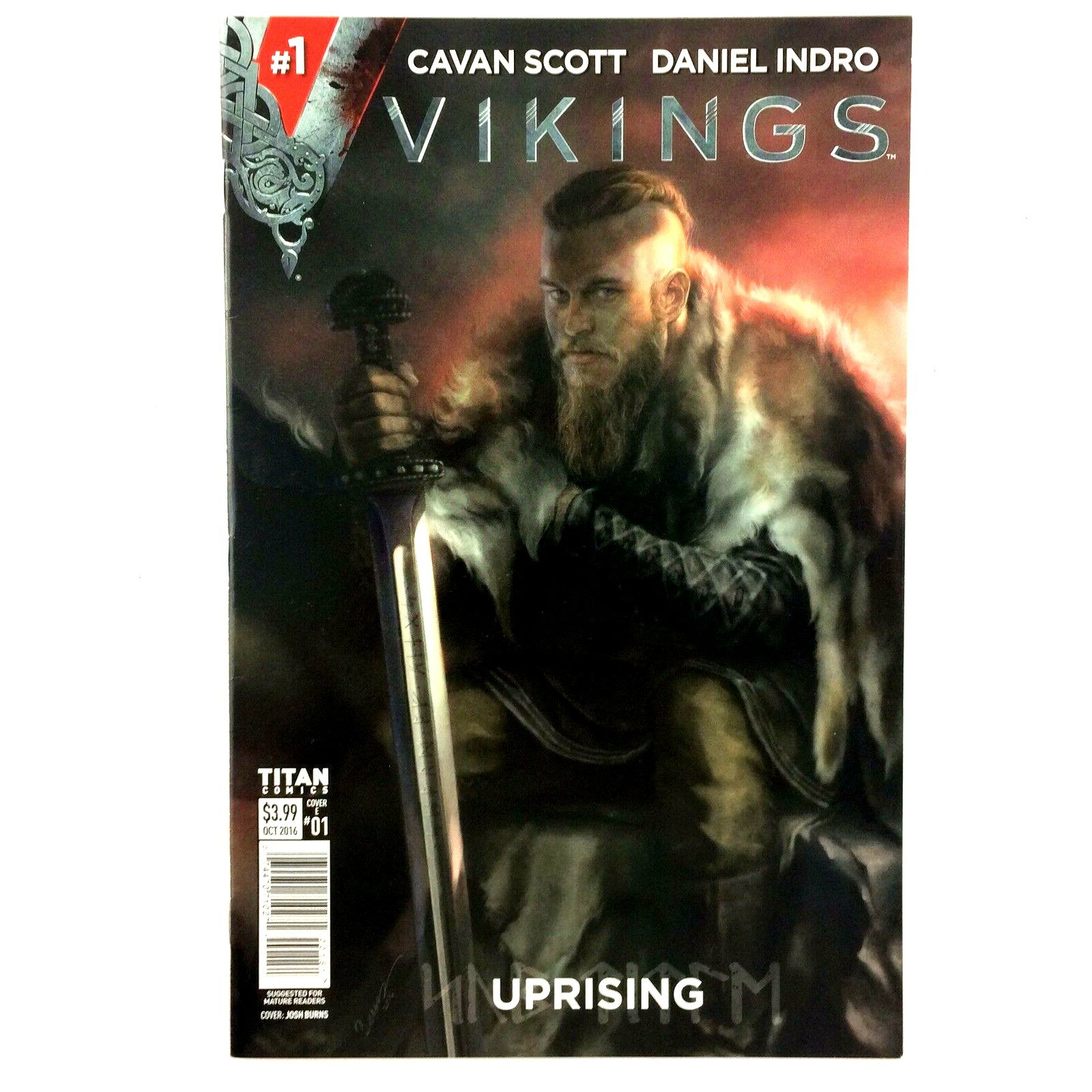 Vikings Uprising #1 Josh Burns Art Variant 2016 Titan Comics NM TV ...