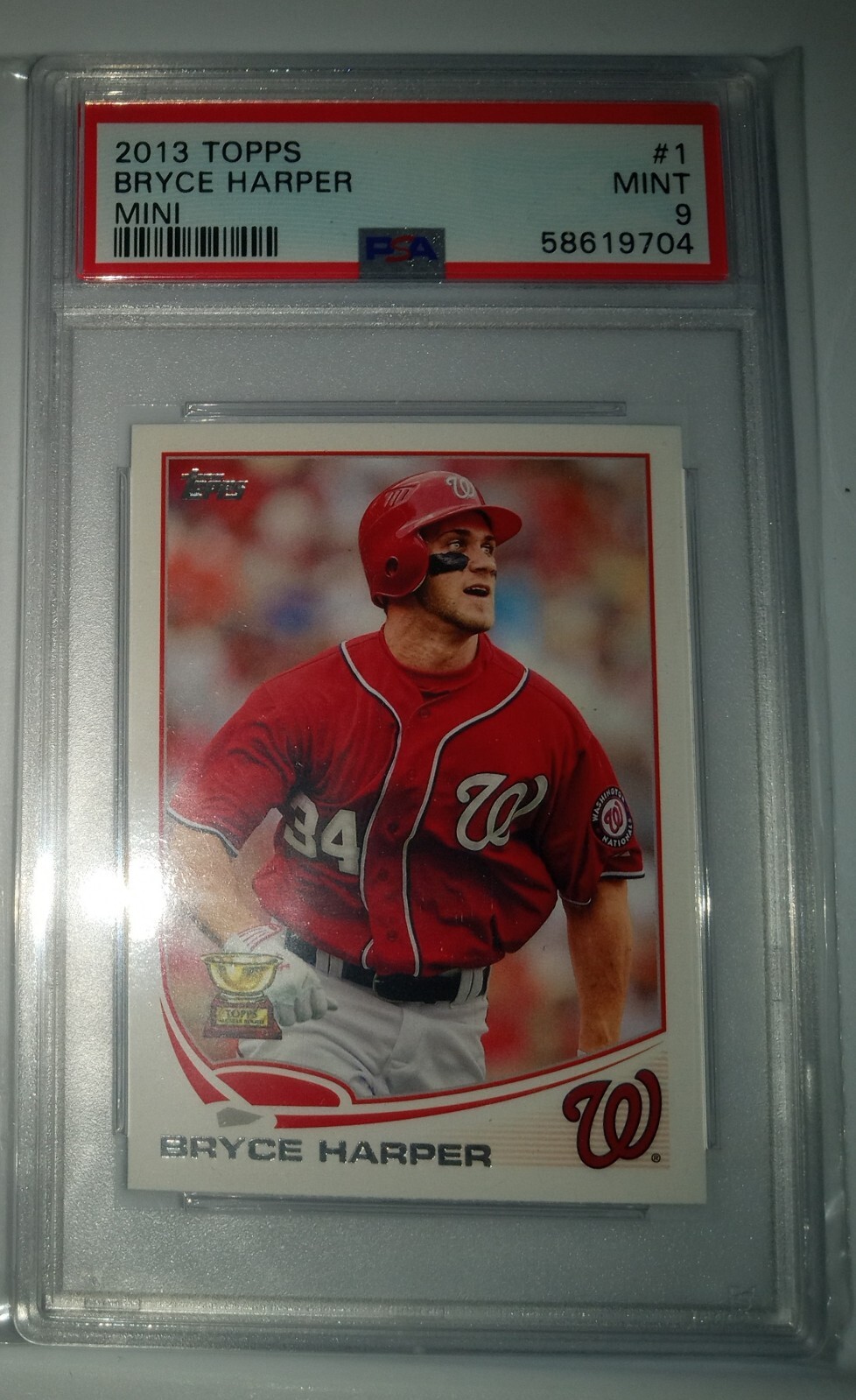 2013 Topps Mini BRYCE HARPER #1 Graded PSA 9 Mint Trophy Rookie | eBay