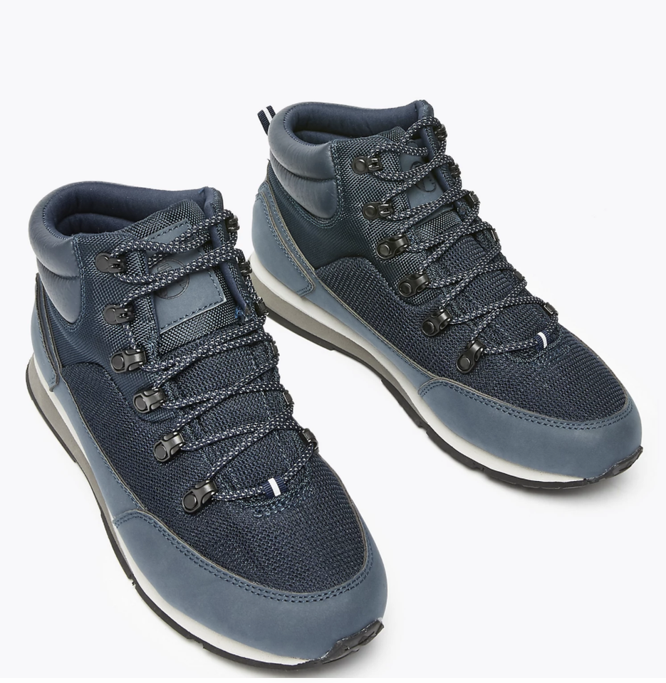 Mens M&S Active walking boots with freshfeet technology T032348 | eBay UK