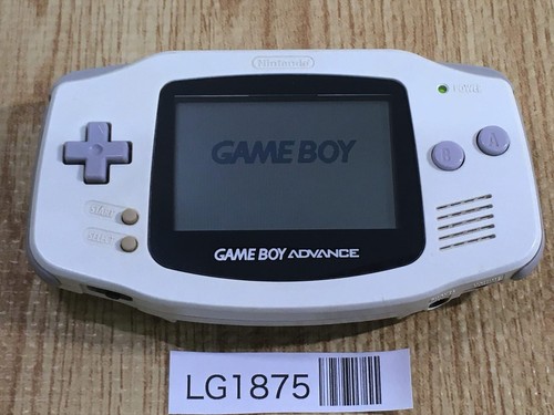 LG1875 Plz Read Item Condi GameBoy Advance White Game Boy Console Japan ...