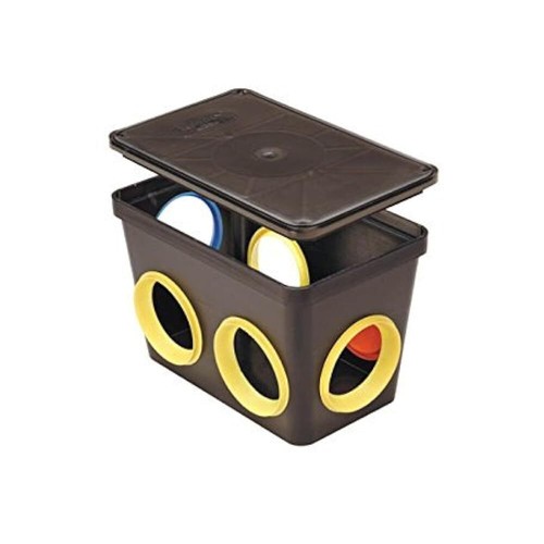 6,Hole Drain Box with Lid & Seals, Efficient Water Distribution System ...
