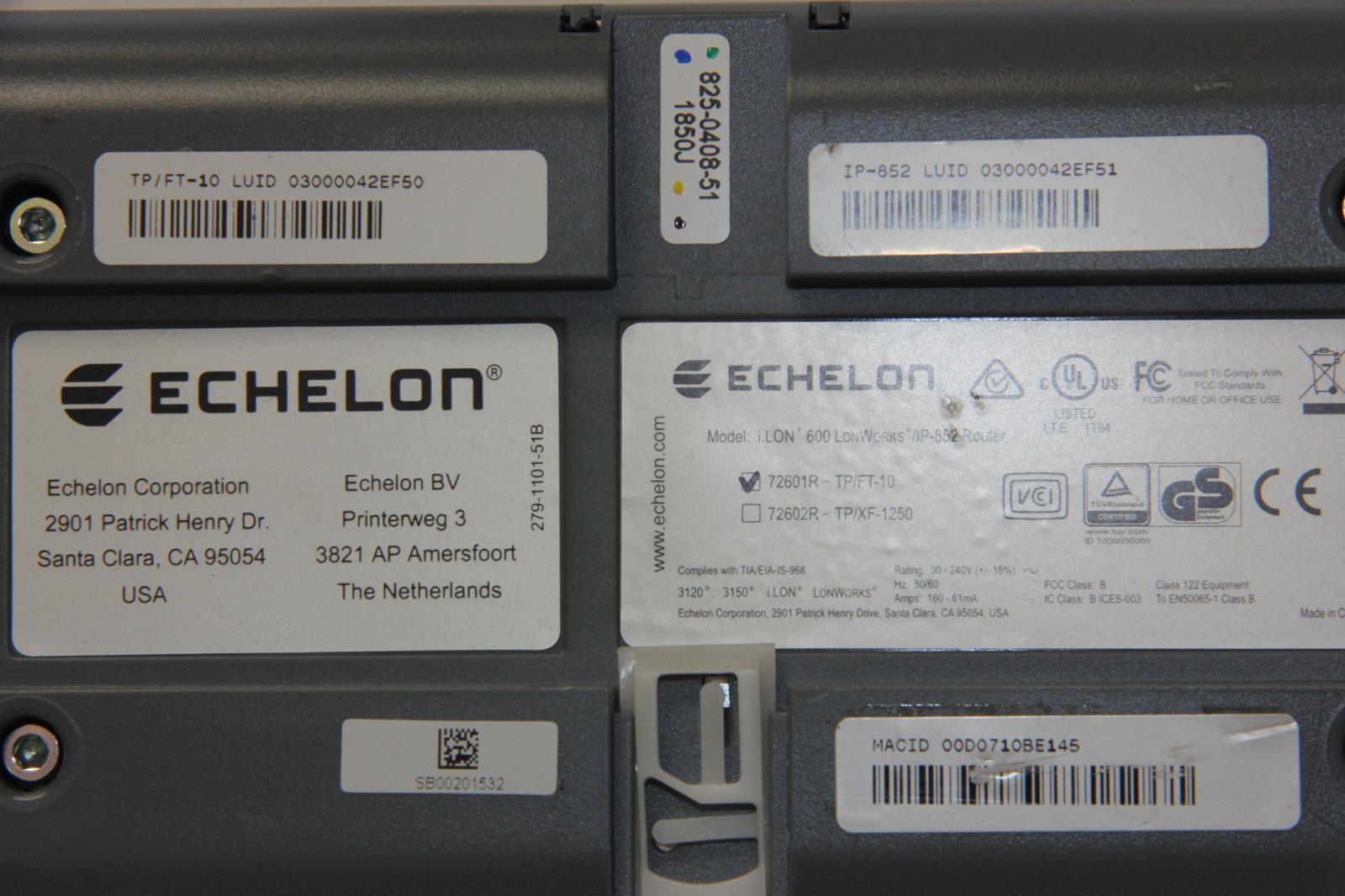 ECHELON 72601R-TP/FT-10 i.LON 600 LonWorks /IP-852 Router for sale ...