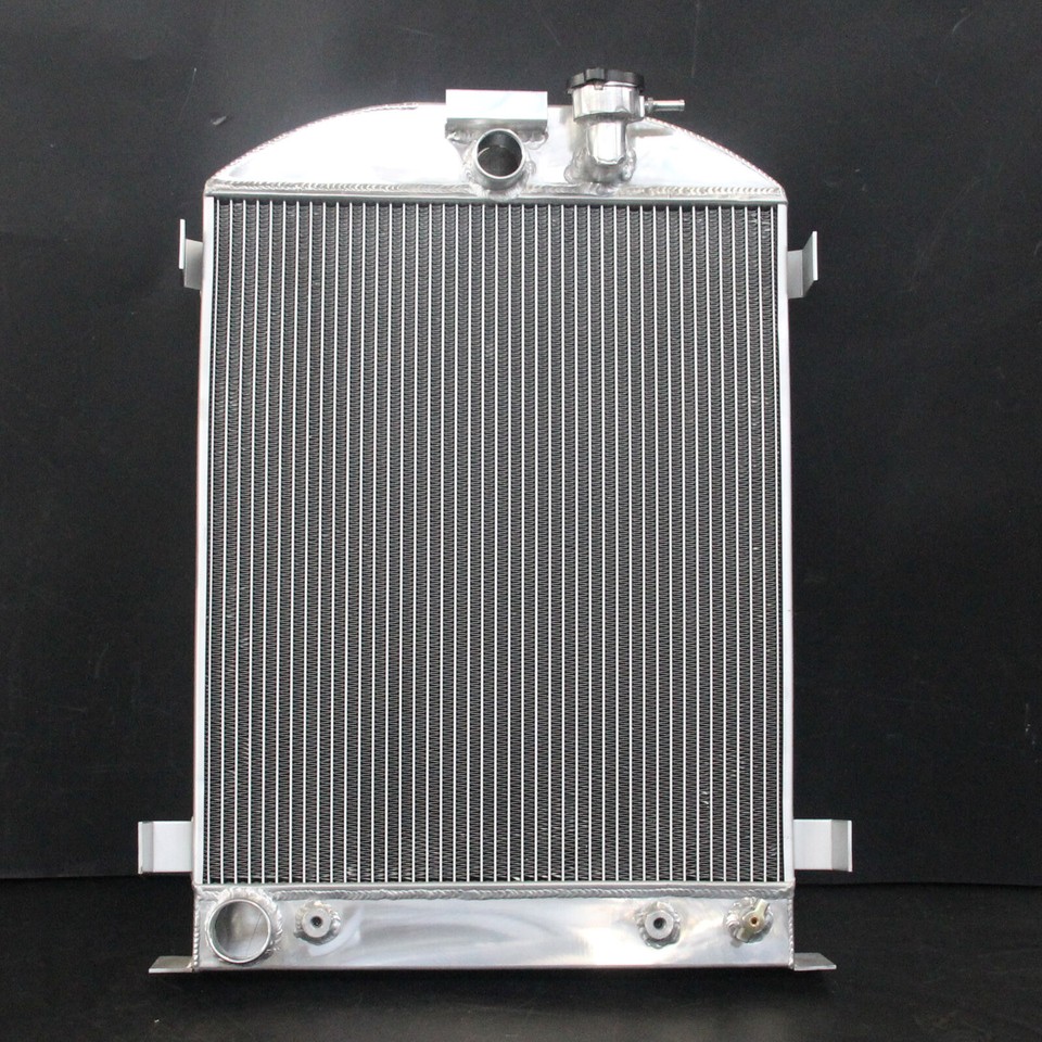 3032 Aluminum Radiator For Ford HI-BOY Ford Engine 1932 V8 3Row AT 62mm ...