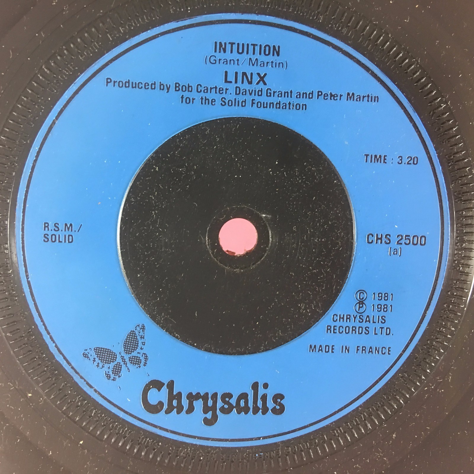 Linx - Intuition / Together We Can Shine - Chrysalis CHS-2500 Ex ...