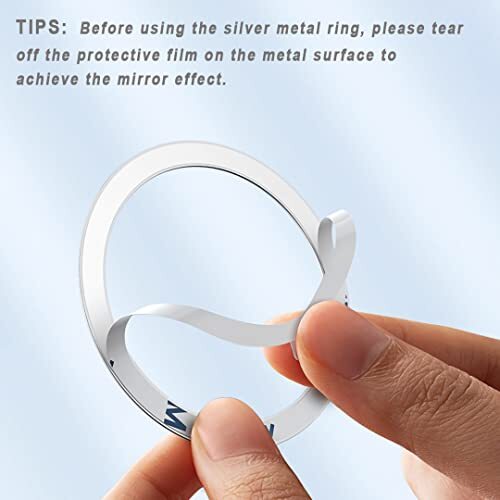 Universal Metal Rings Sticker for Magnetic Wireless Phone Grip, 8 Pcs ...