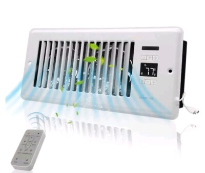 Register Booster Fan 4" X 10" with High-Precision Thermostat Control ...