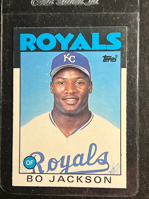 1986 Topps Traded Bo Jackson Baseball Rookie Card (RC) #50T Royals EXMT ...