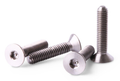 M3x14 Titanium Screws Flat Head 4 pieces 6AL4V Aerospace Grade - M3x14 ...