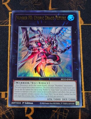 YUGIOH Number F0: Utopic Draco Future (KICO-EN013) Ultra Rare 1st ...