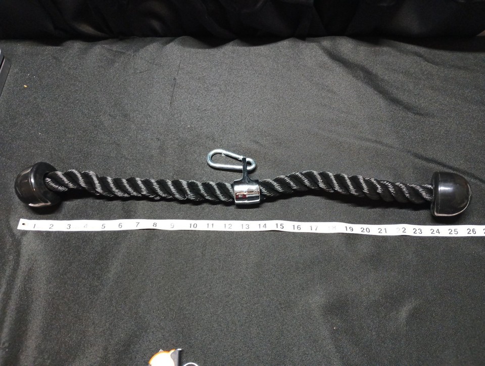Tricep Rope Attachment Cable Machine Handle Fitness Pulldown Triceps ...