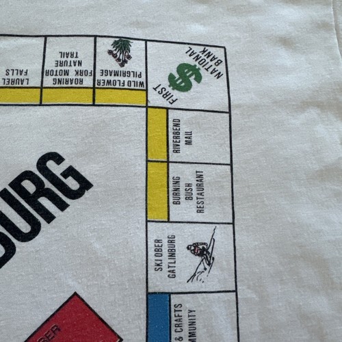 Vintage Gatlinburg T Shirt Monopoly Parody 80s / 90s Single Stitch ...
