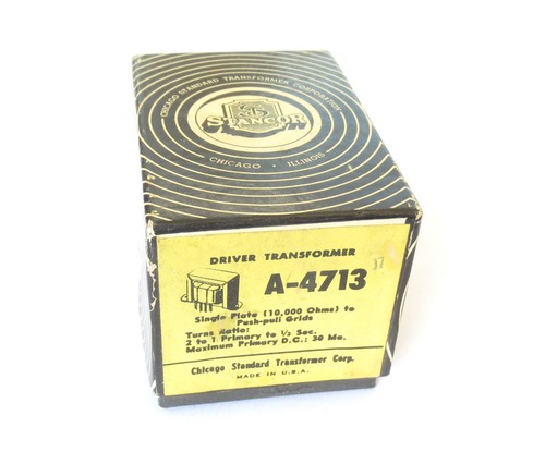 Stancor Driver Transformer A-4713 NOS - For Tube Radios & amplifiers ...