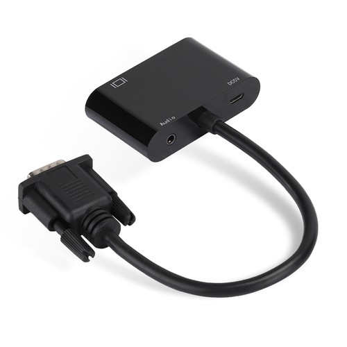 VGA To VGA HD Video Converter Cable Plug-and-Play Adapter For Computer ...