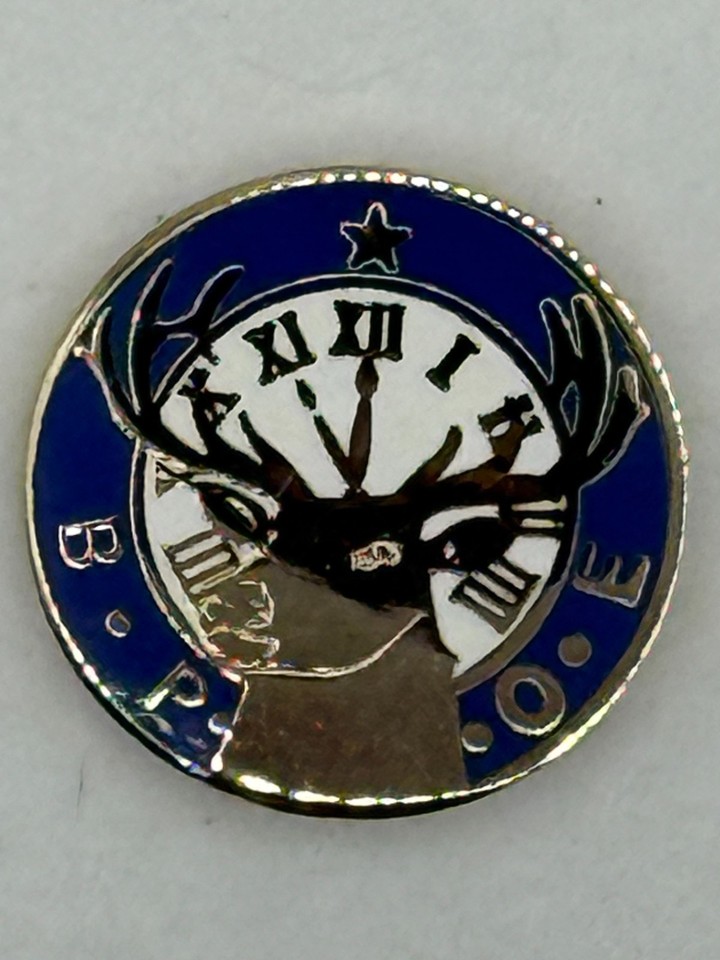 Vintage B.P.O.E. Elks Lodge Pin New Old Stock Elk Club Lapel Pin BPOE ...