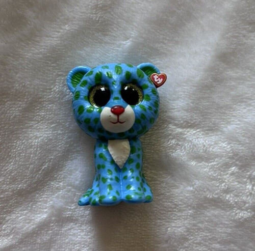 TY Beanie Boos Mini Boo LEONA Blue Leopard Series 1 Collectible 2 ...
