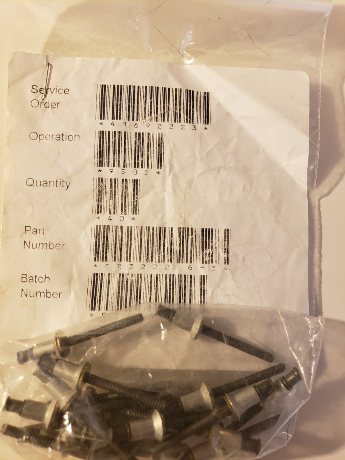 19 CherryMAX® CR3222-6-03 100° Flush Head Nominal Diameter Blind Rivet ...