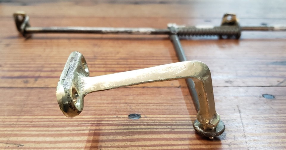 Vintage Brass Transom Window Hardware Operator 42 1/2" Long GA9841 | eBay