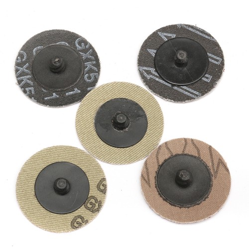40PCS 2'' inch 40/80/120/240 Grits Roll Lock Sanding Disc Sandpaper for ...