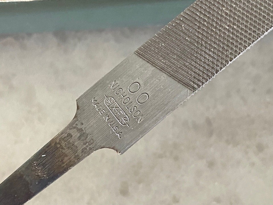 NICHOLSON #39893 6" Pillar 00 Cut XF Swiss Pattern Hand File, Made in ...