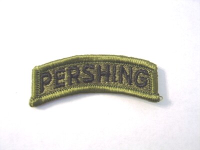 ARMY PERSHING TAB SUBDUED - GOES WITH 56th FA BRIGADE PATCH | eBay