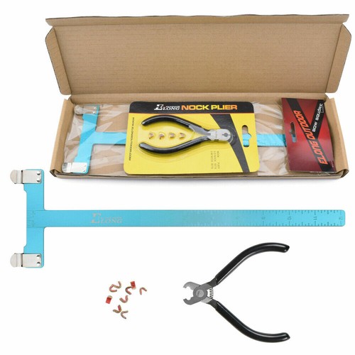 Archery T Shape Bow Square Ruler+ String Nocking Points Pliers Strings ...