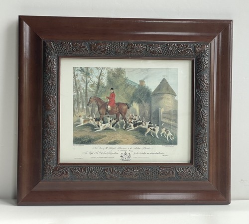 Vintage Huntsman To The Milton Hounds Print RB Davis Fox Hunting ...