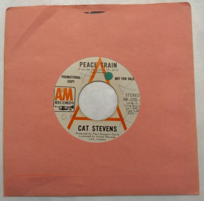 Cat Stevens: Peace Train b/w Where Do The Children Play 7-inch promo ...