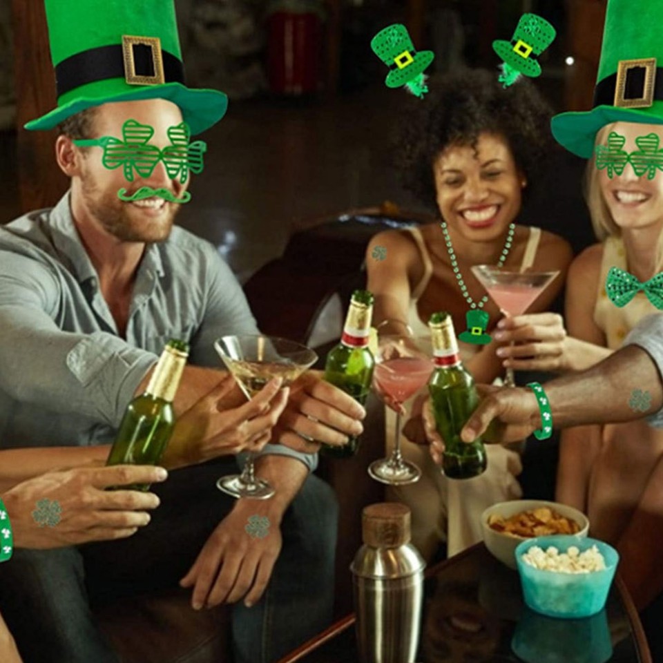 72 Pcs San Patricks Decorations St. Patty's Day Shamrock Stickers ...