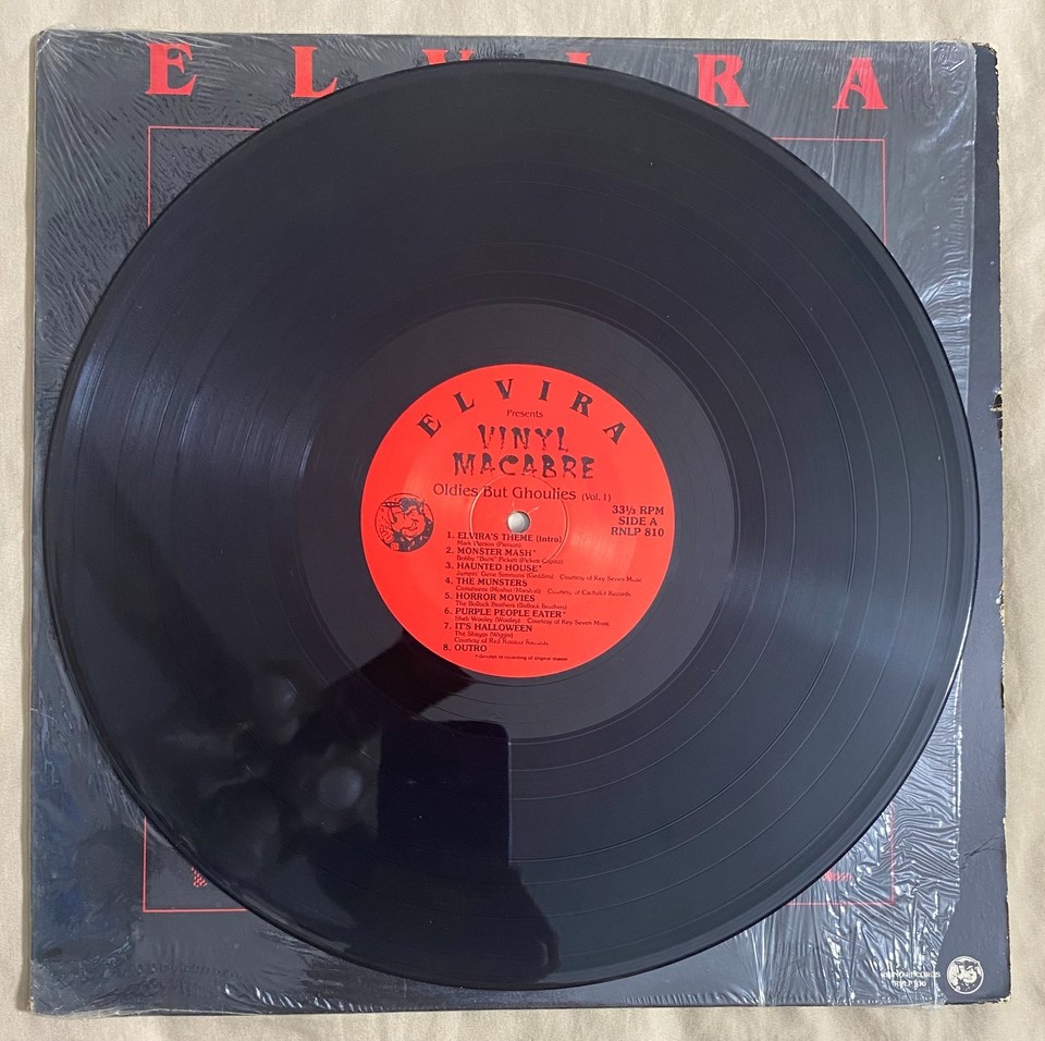ELVIRA PRESENT - VINYL MACABRE 0LD BUT GHOULIES ( VAR. ARTS. ) 1983 VG+ ...