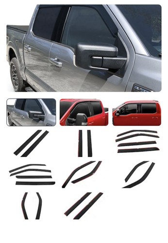 Ford F-150 Supercrew Low Profile Side window Deflectors by Lund | eBay