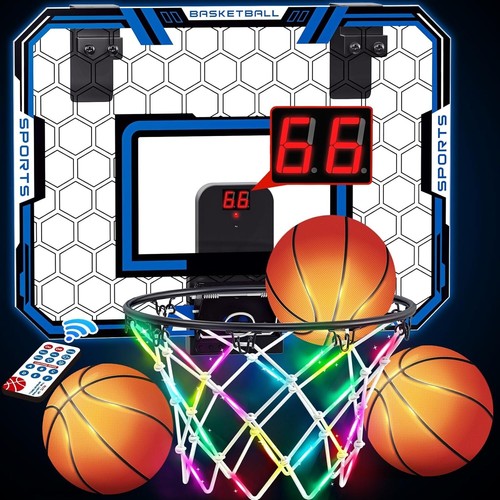 Mini Basketball Hoop LED Light Indoor Over The Door LED Light Counter ...