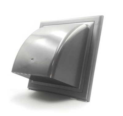 Graphite Duct Gravity Flap 190mm x 190mm / 125mm Cowl Air Vent Grille ...