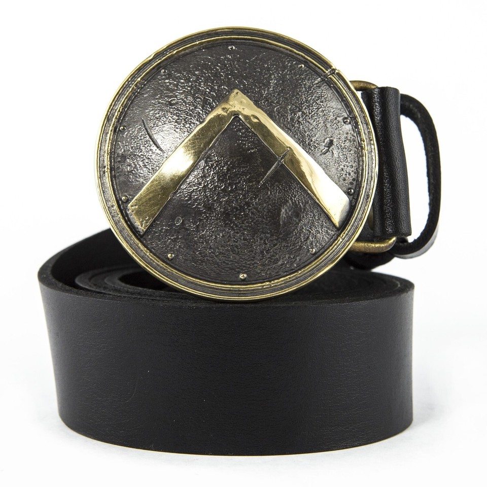 Belt buckle Spartan Shield, Brass belt buckle; infantry buckle; Greece ...