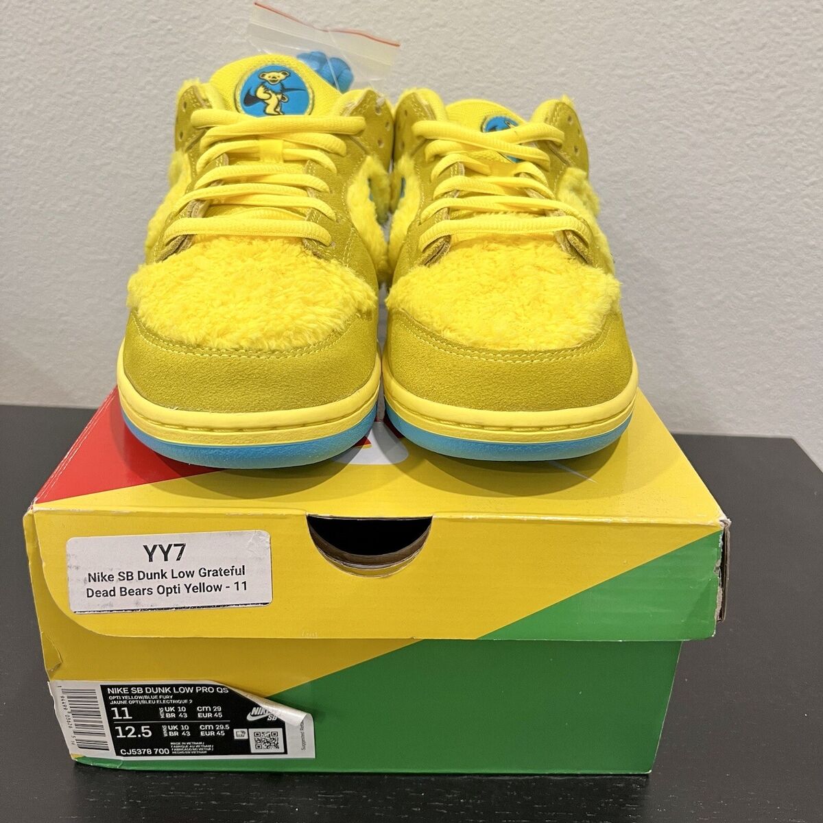 Size 11 - Nike Dunk Low SB x Grateful Dead Bears Opti Yellow Size 11 - Nike Dunk Low SB x Grateful Dead Bears Opti Yellow
